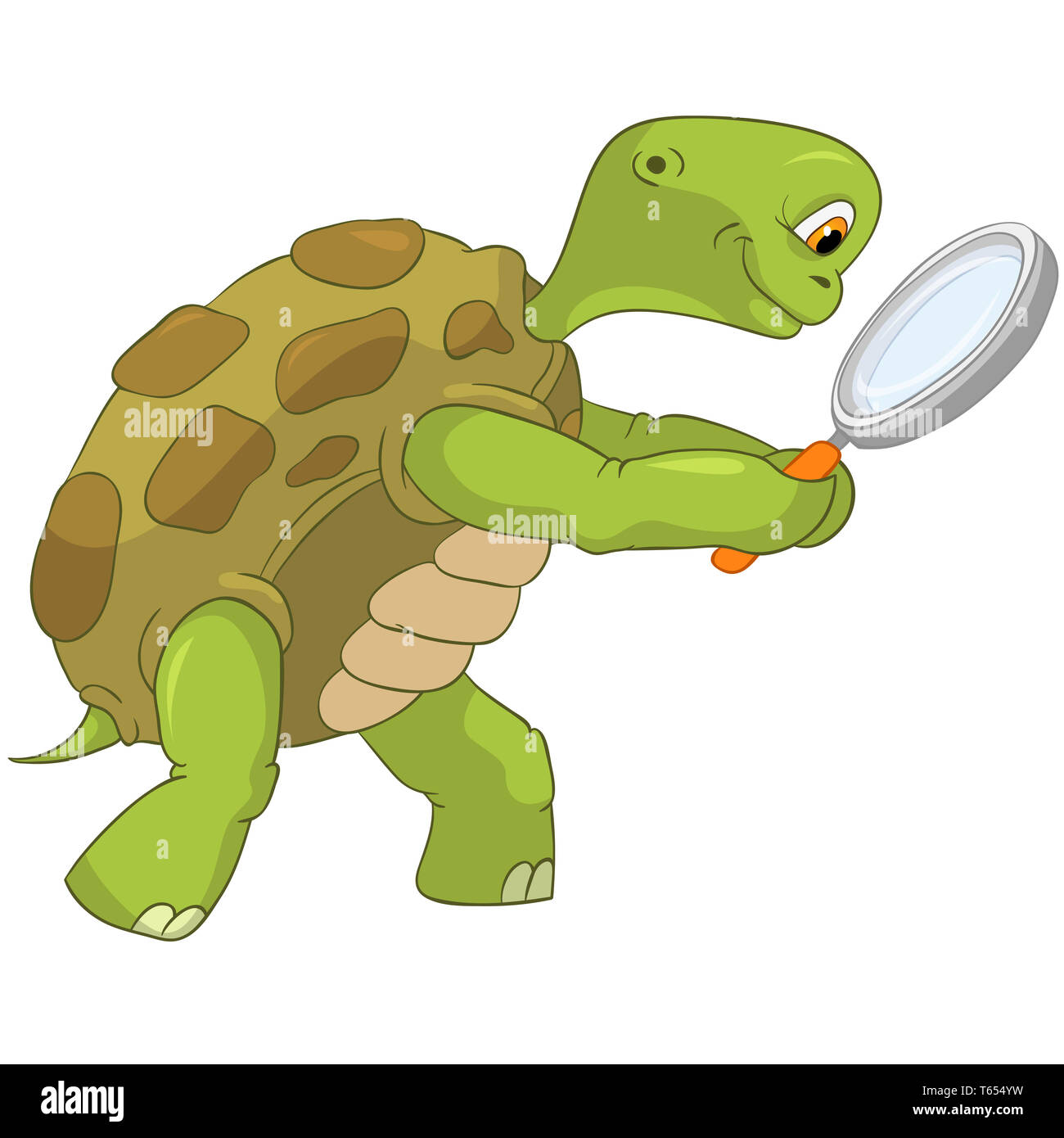 Funny Turtle. Finding Stock Photo - Alamy