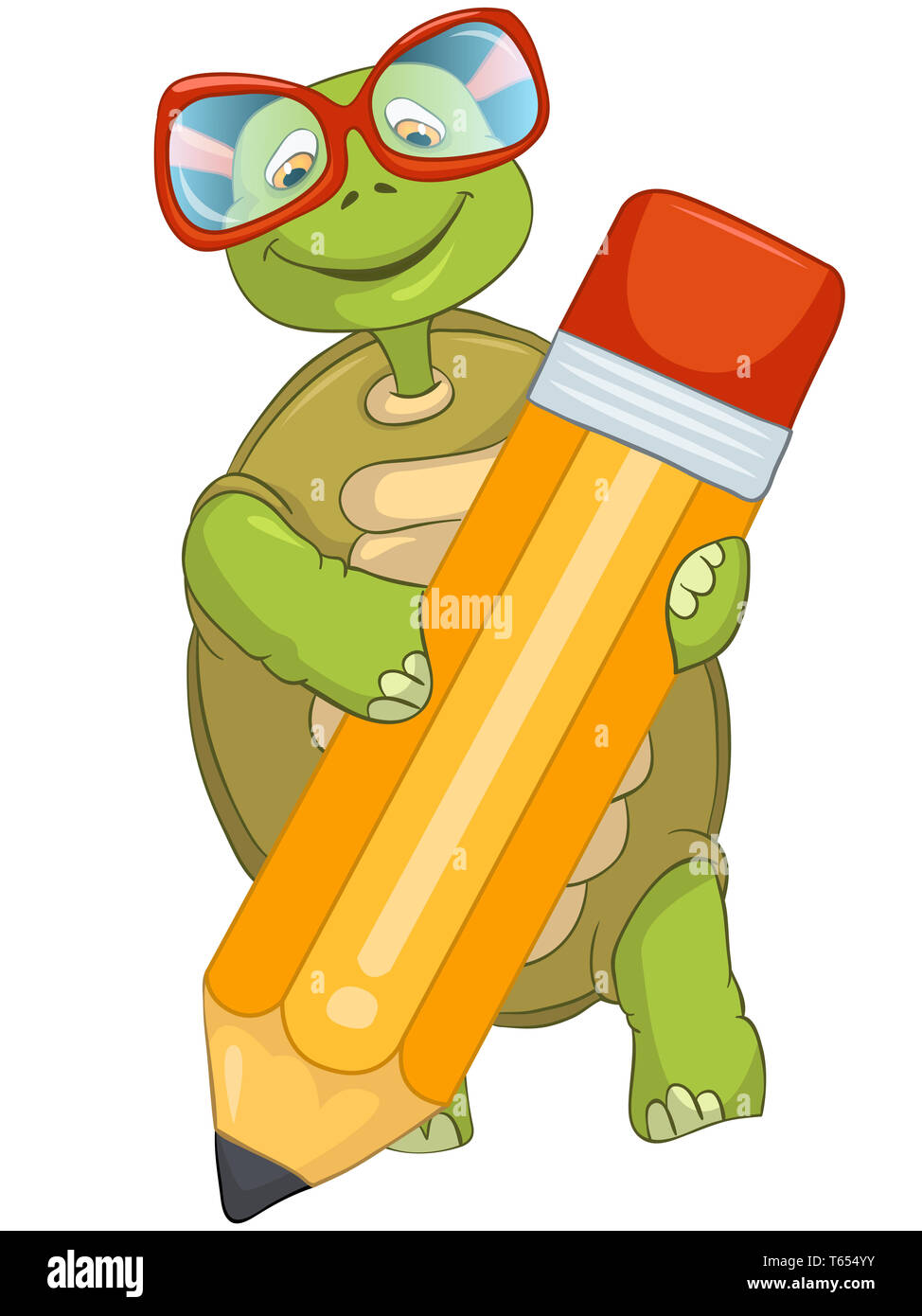 Funny Turtle. Writing Stock Photo - Alamy