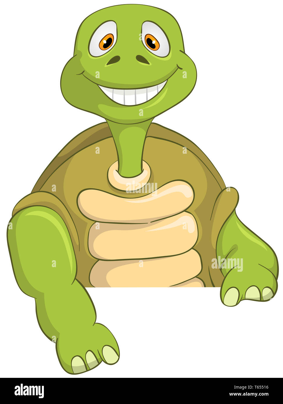 T turtle cartoon illustration hi-res stock photography and images - Alamy