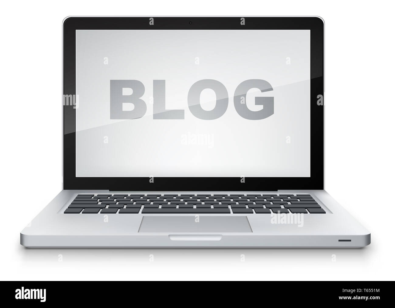 Digital broadcasting laptop Cut Out Stock Images & Pictures - Alamy