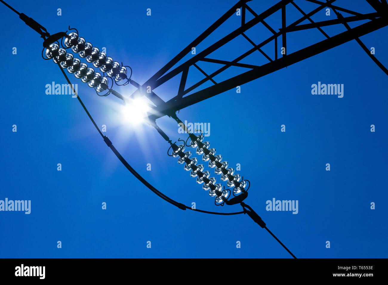power pole symbol photo Stock Photo - Alamy