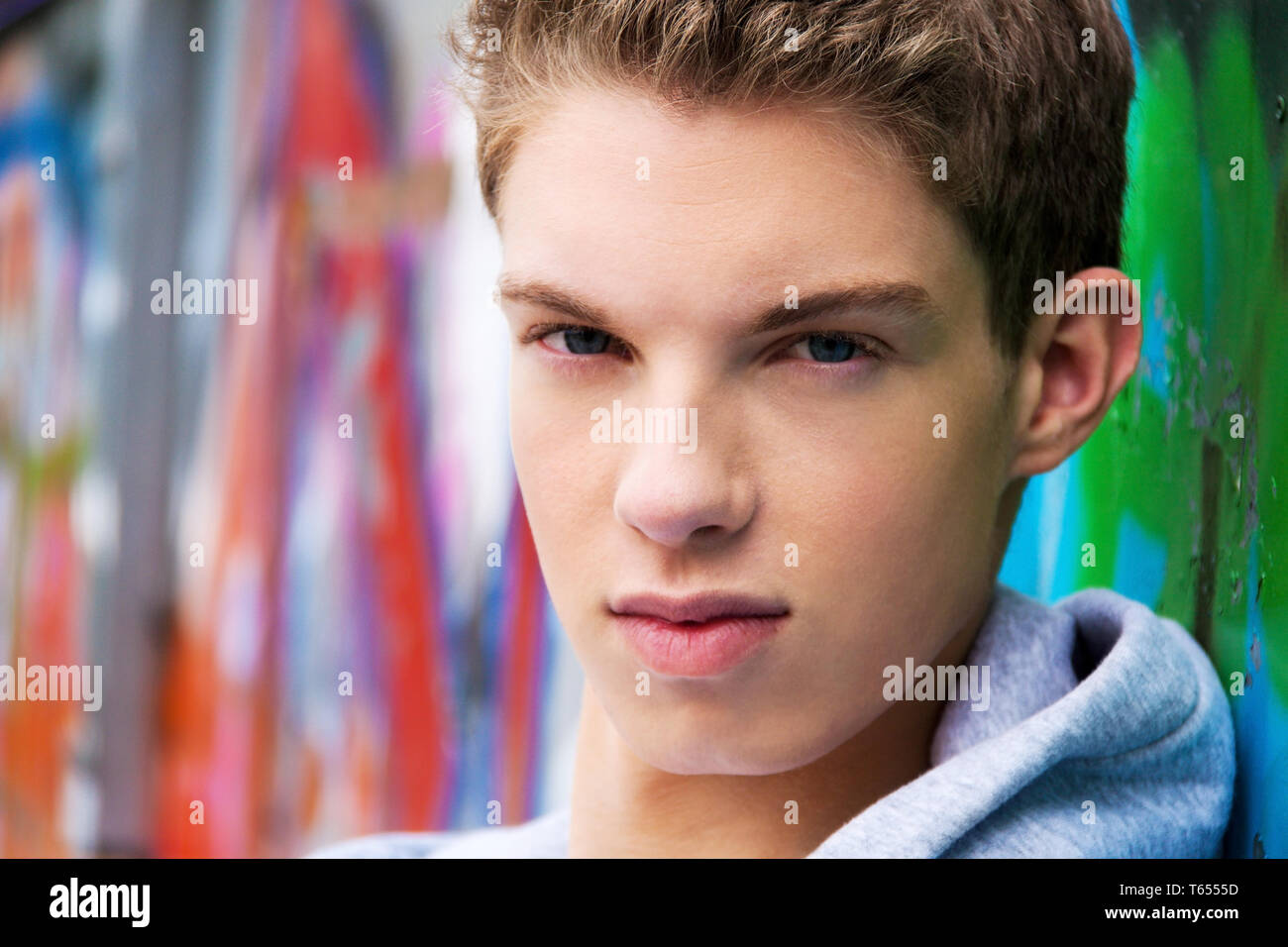 cool looking teenager Stock Photo - Alamy