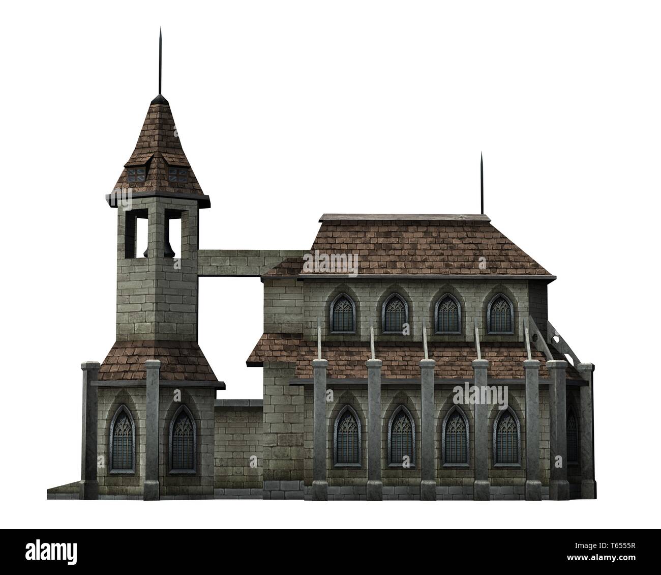Medieval belfry Cut Out Stock Images & Pictures - Alamy