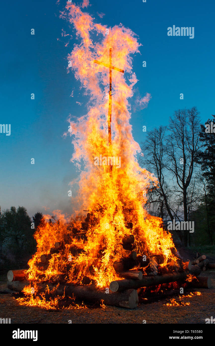 Walpurgis night bonfire hi-res stock photography and images - Alamy