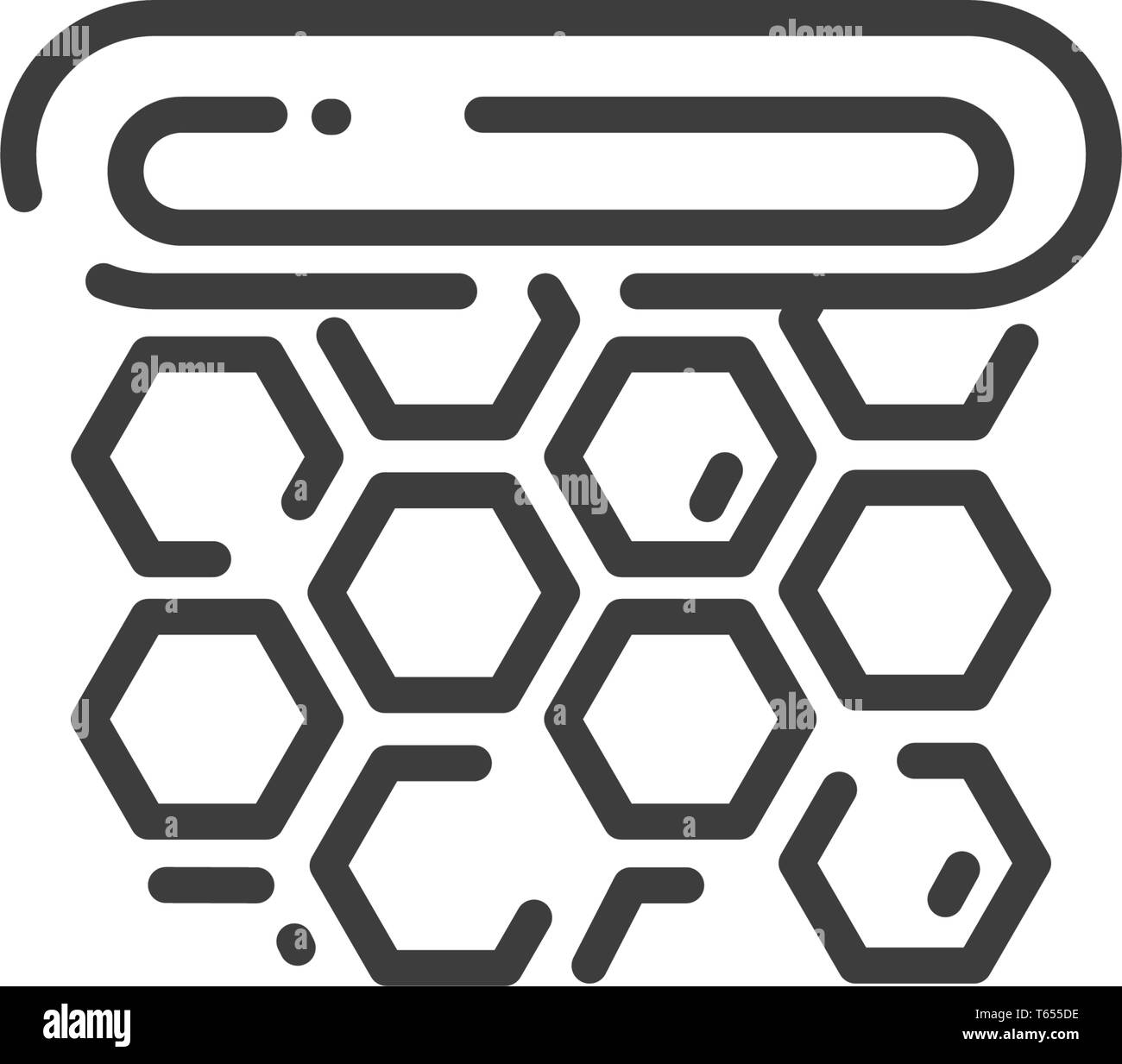Honeycomb frame Stock Vector Images - Alamy