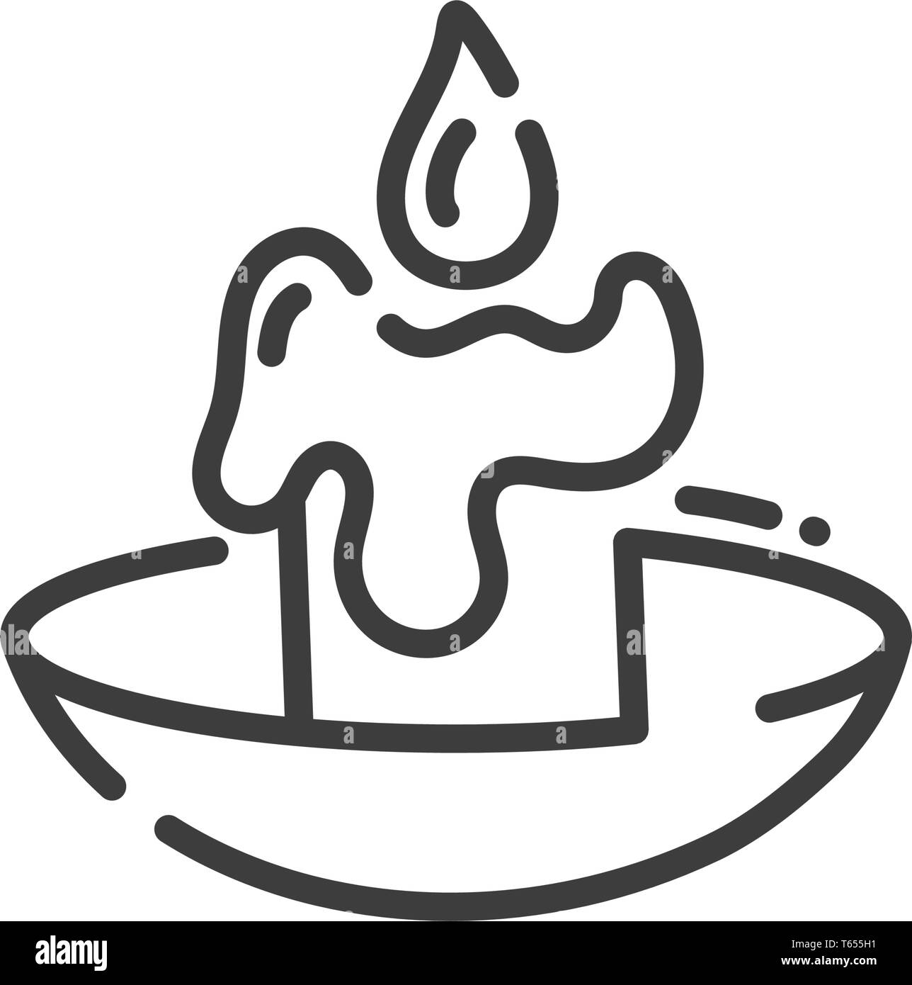 Burning single candle white Black and White Stock Photos & Images - Alamy