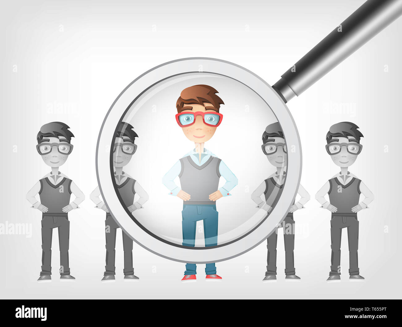 Find Human. Vector EPS 10 Stock Photo - Alamy