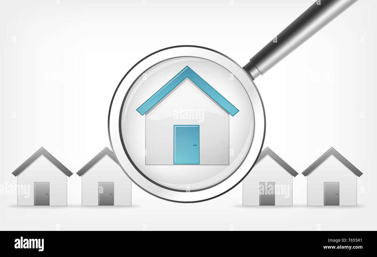 Find Home. Vector EPS 10 Stock Photo - Alamy