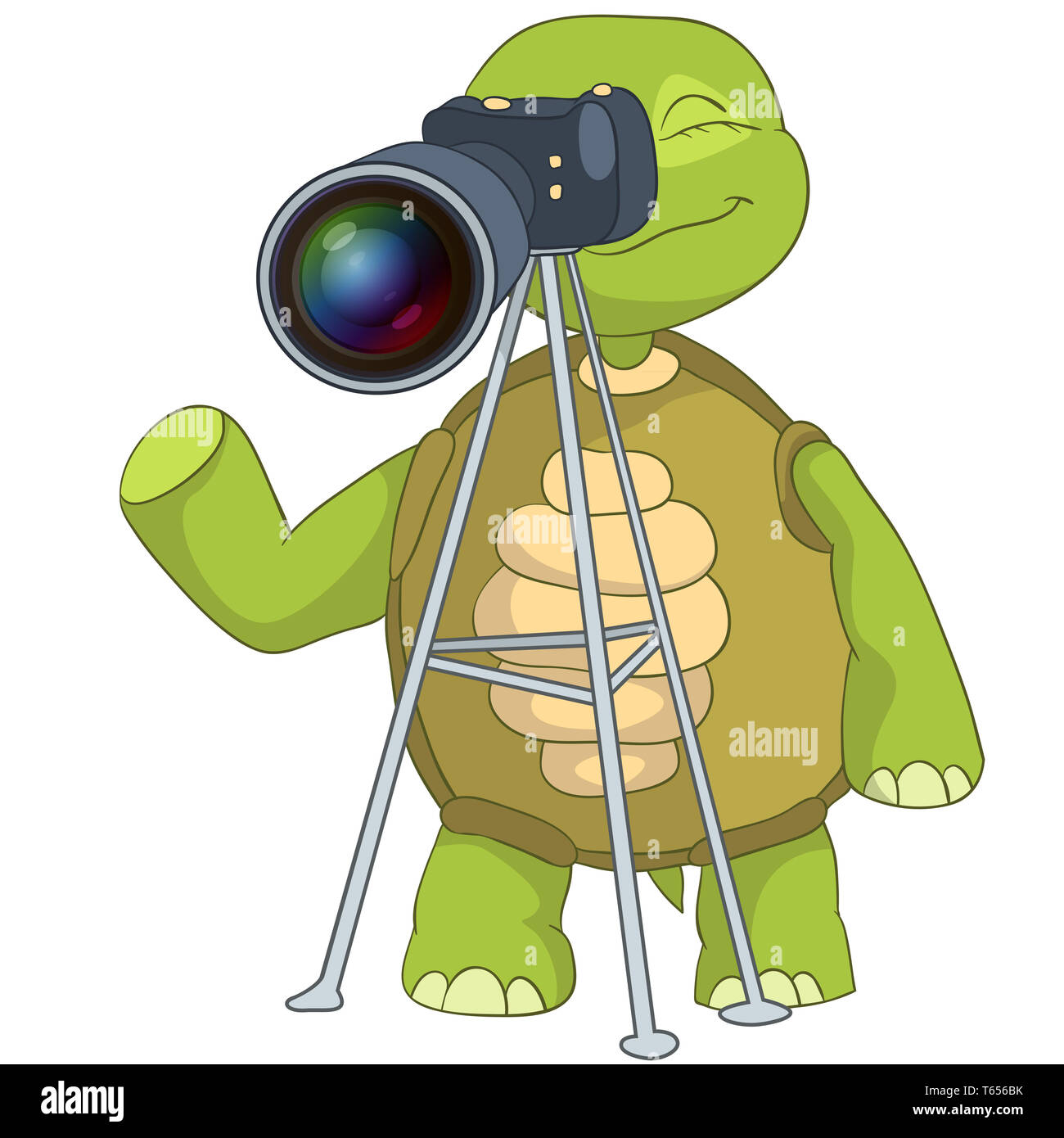 Funny Turtle. Photographer Stock Photo - Alamy