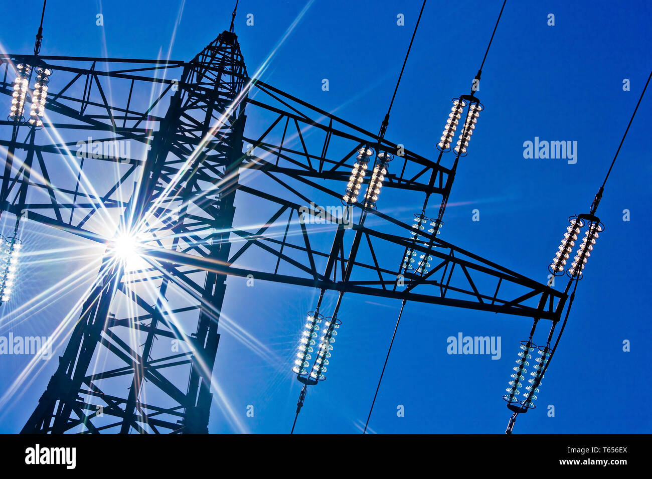power pole symbol photo Stock Photo - Alamy