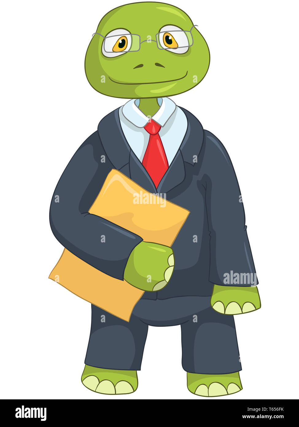 Funny Turtle. Businessman Stock Photo - Alamy