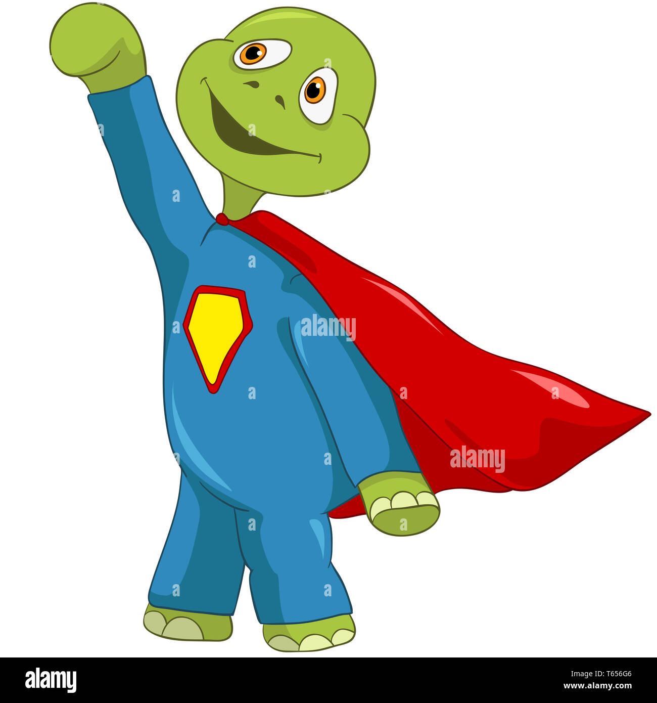 Funny Turtle. Superman Stock Photo - Alamy