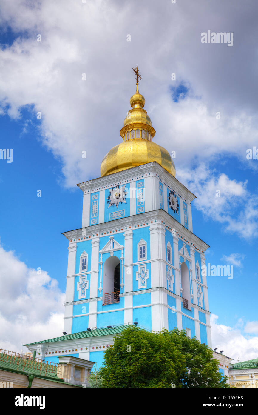 Bell tower at St. Michael monastery in Kiev, Ukraine Stock Photo - Alamy
