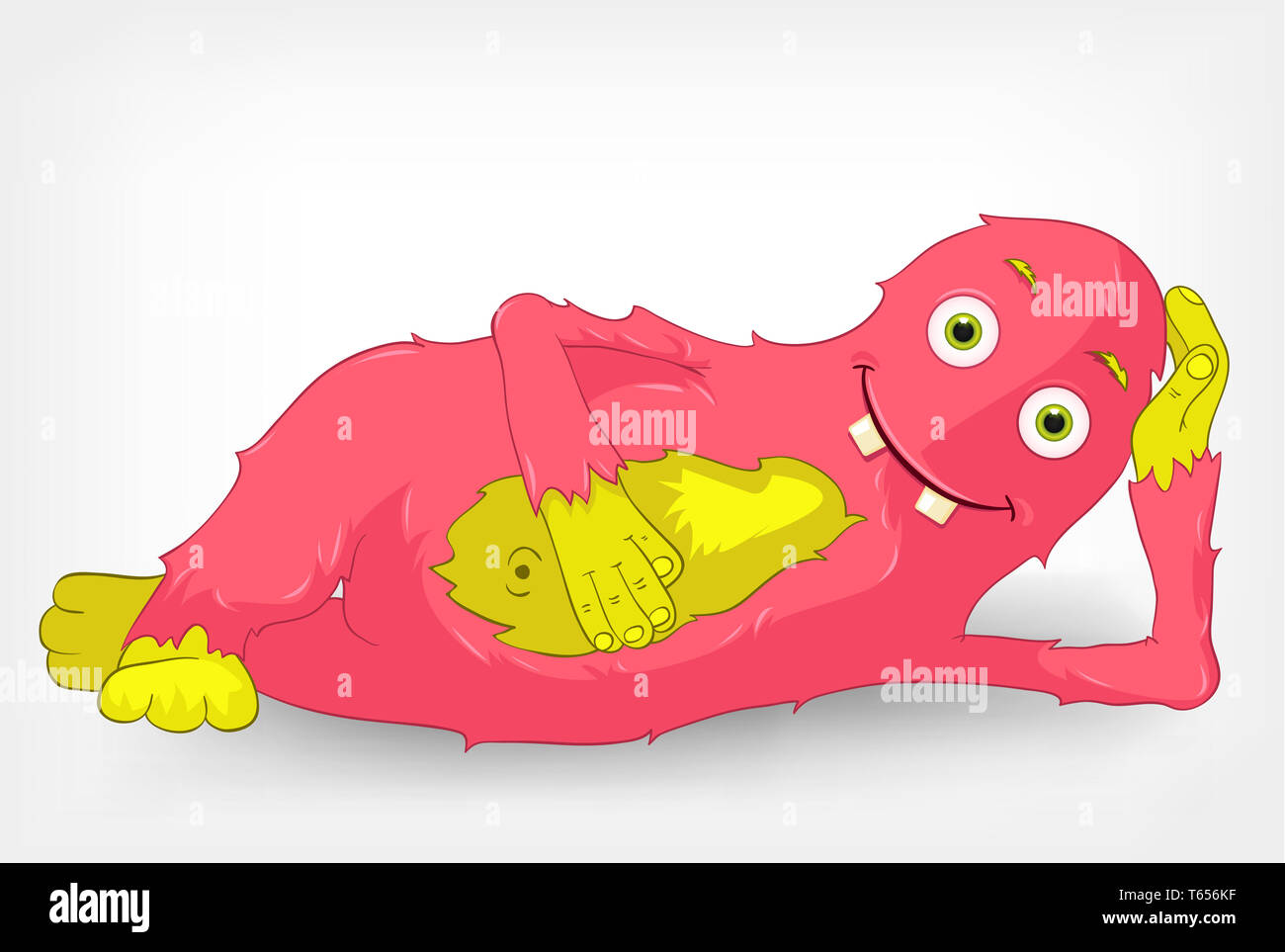 Funny Monster. Relaxation Stock Photo - Alamy