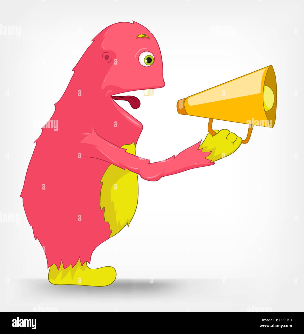 Funny Monster. Speaker Stock Photo - Alamy