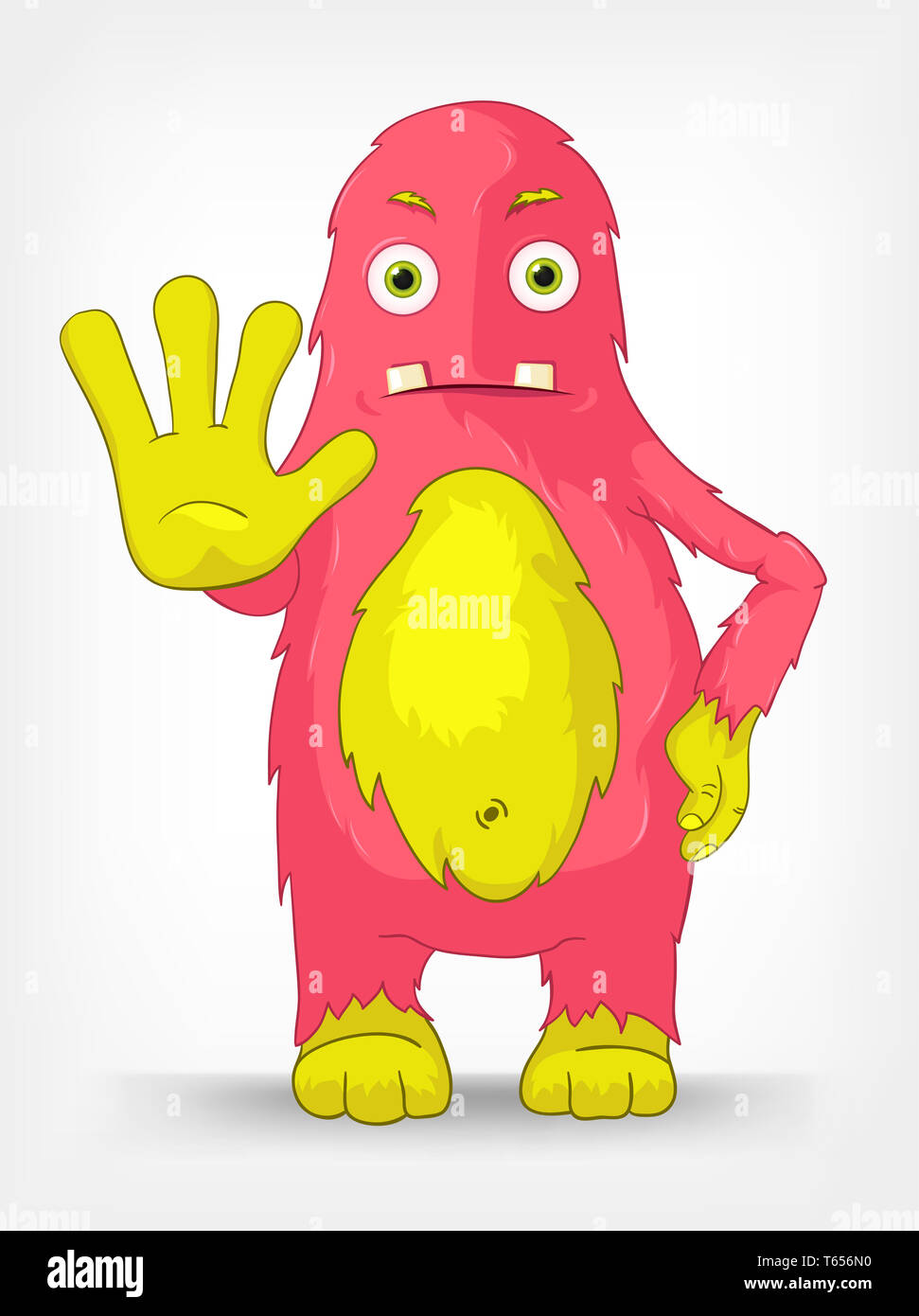 Funny Monster. Stop Stock Photo - Alamy