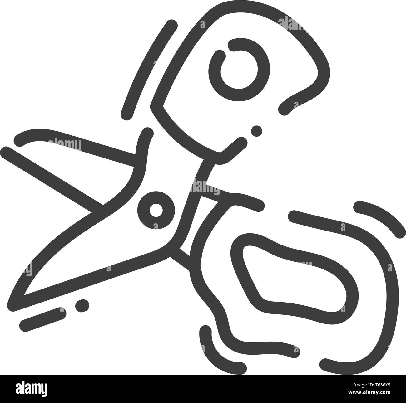 Sewing cloth cartoon icon hi-res stock photography and images - Alamy