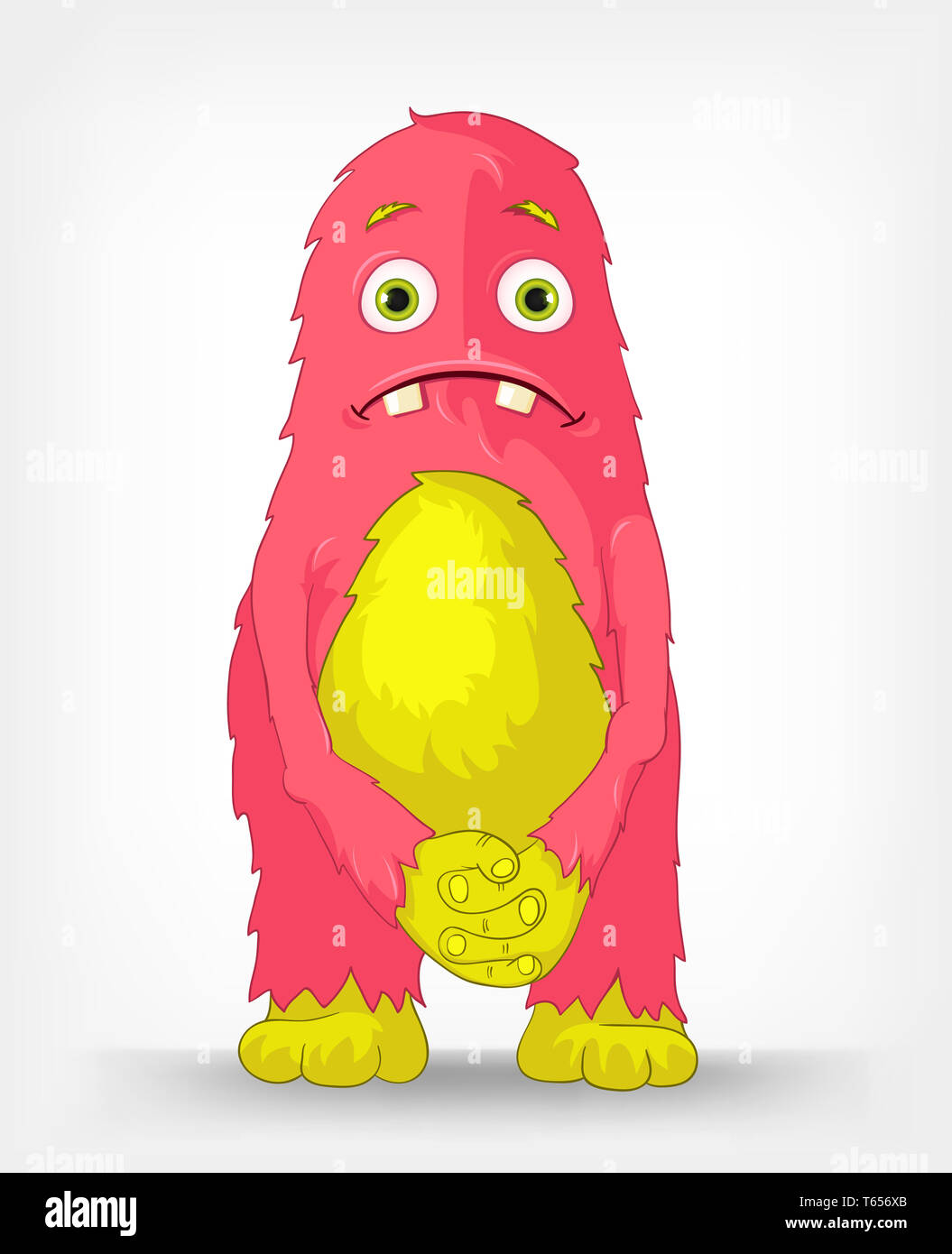 Funny Monster. Engry Stock Photo - Alamy