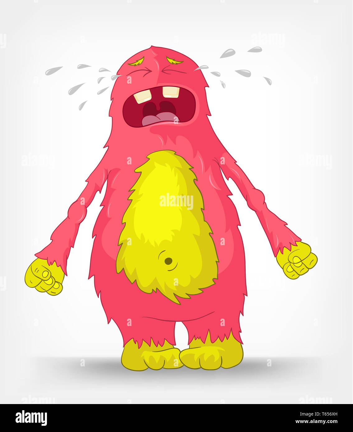 Funny Monster. Cry Stock Photo - Alamy