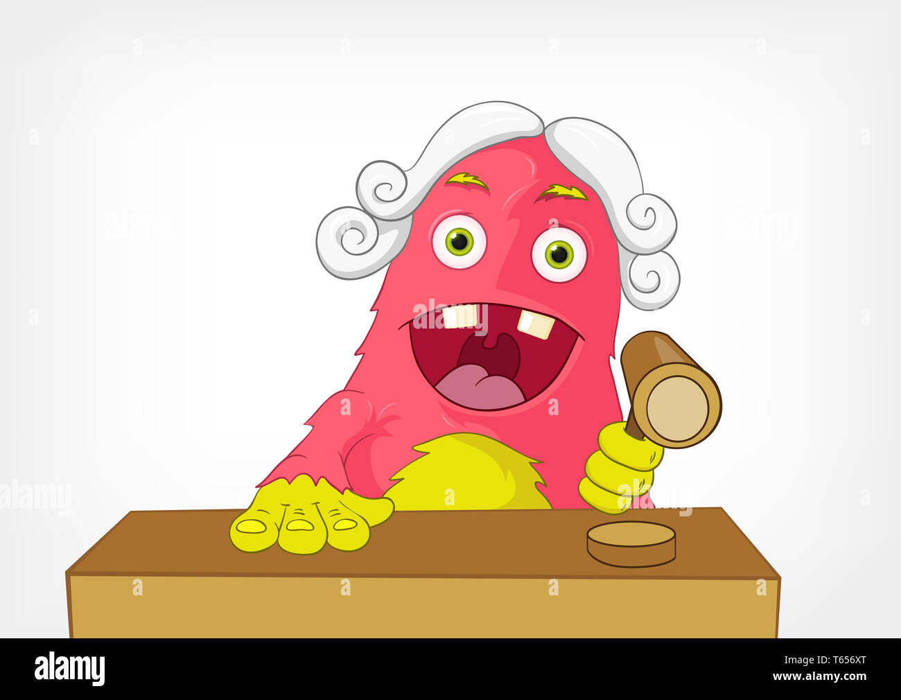 Funny Monster. Judge Stock Photo - Alamy