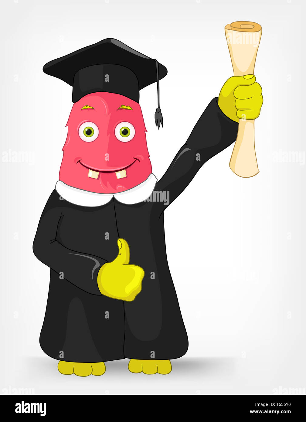 Funny Monster. Student Stock Photo - Alamy