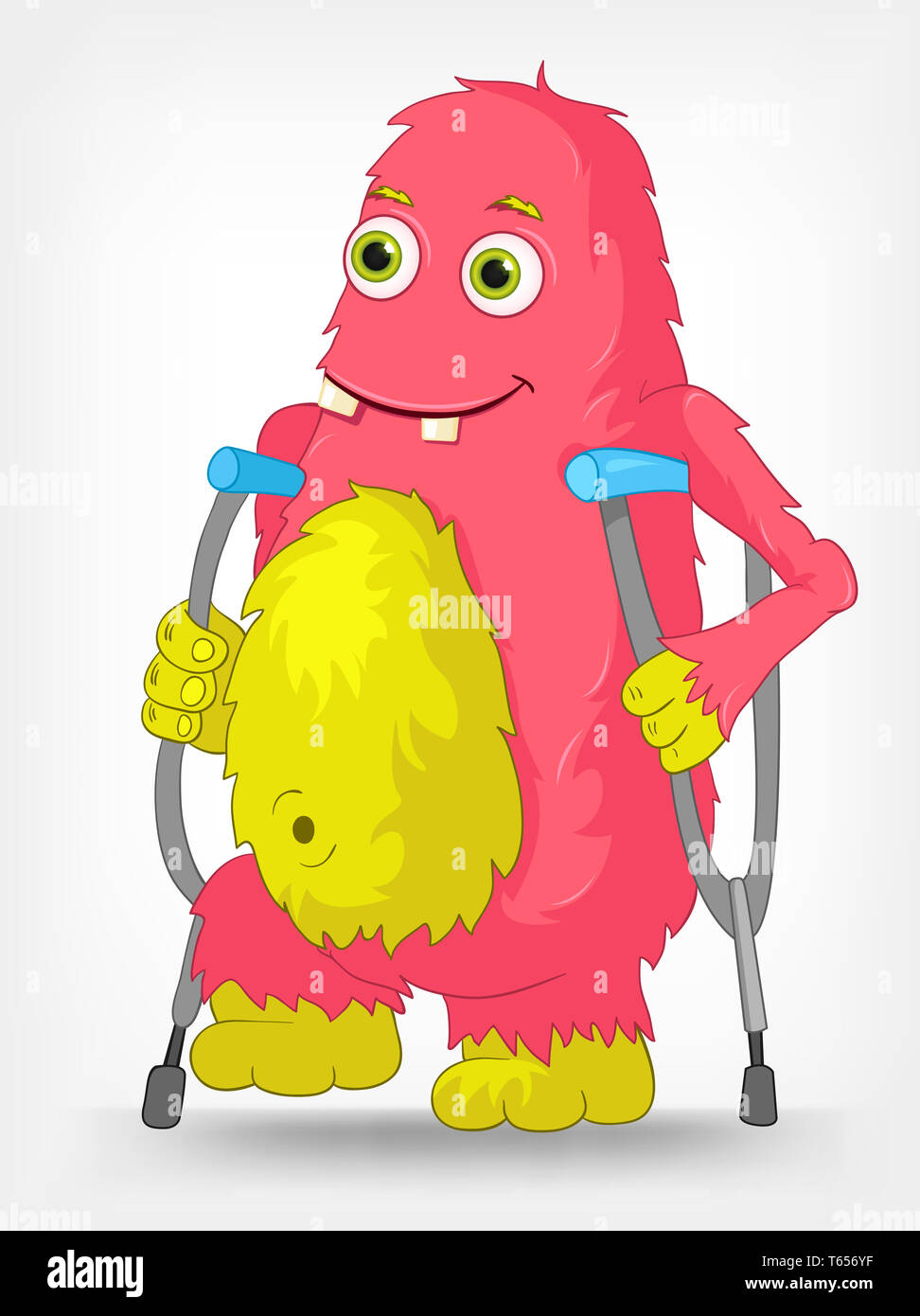 Funny Monster. Disabled Stock Photo - Alamy