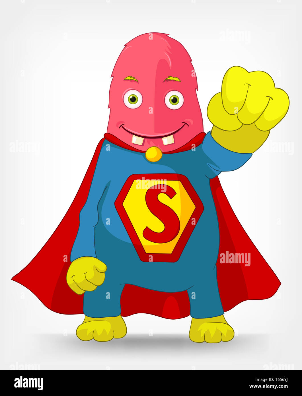 Superhero Funny Faces Funny Colorful Cartoon Comic Fury Round