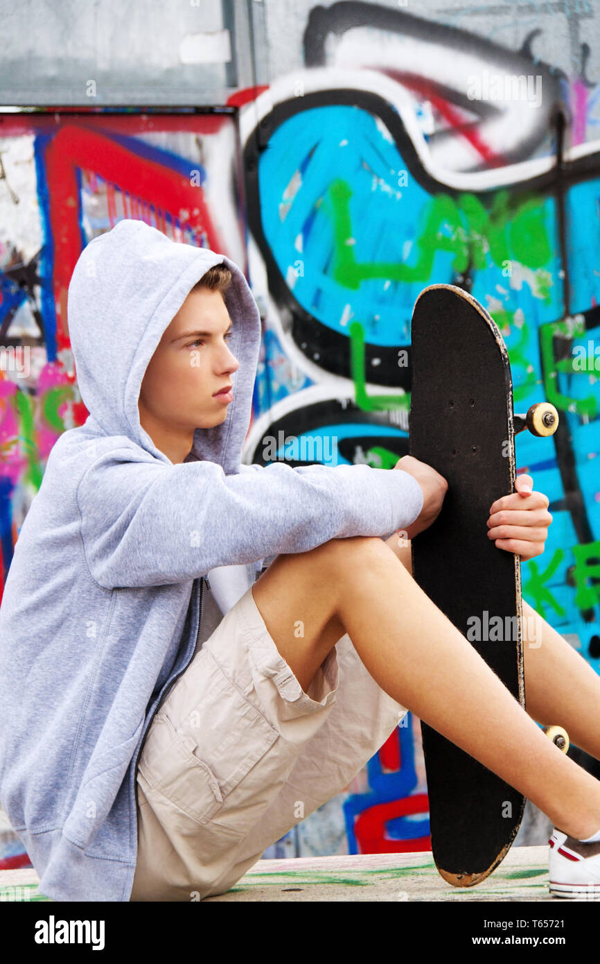 cool looking teenager Stock Photo - Alamy