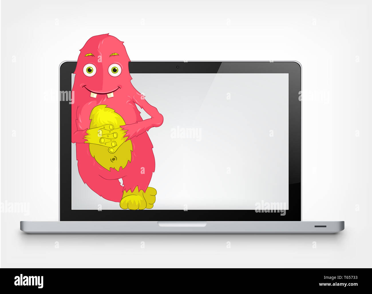 Monster computer screen hi-res stock photography and images - Alamy