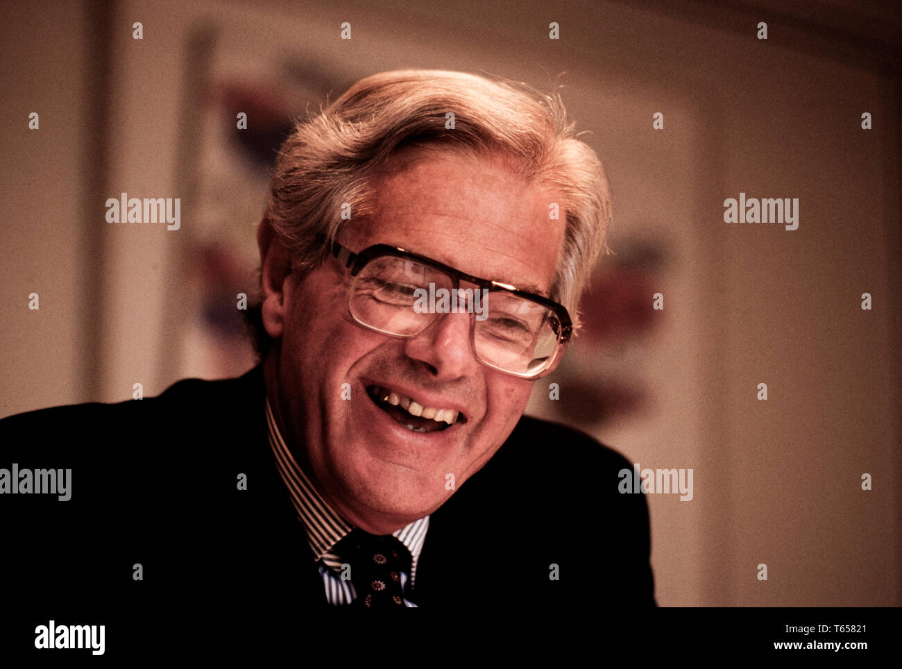 Ogilvie Thompson Chairman of De Beers photographed in his London Hatton ...