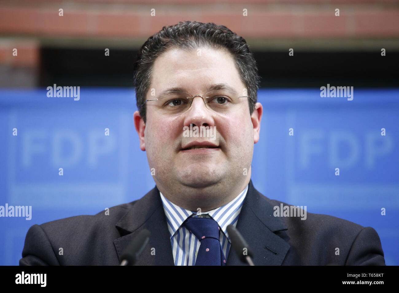 German liberal party Press conference Stock Photo - Alamy