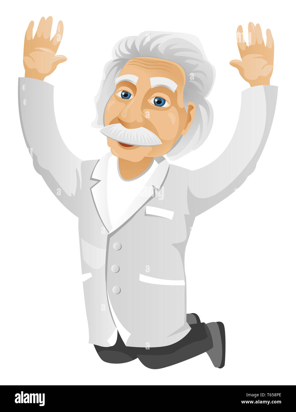 Albert einstein cartoon Cut Out Stock Images & Pictures - Alamy