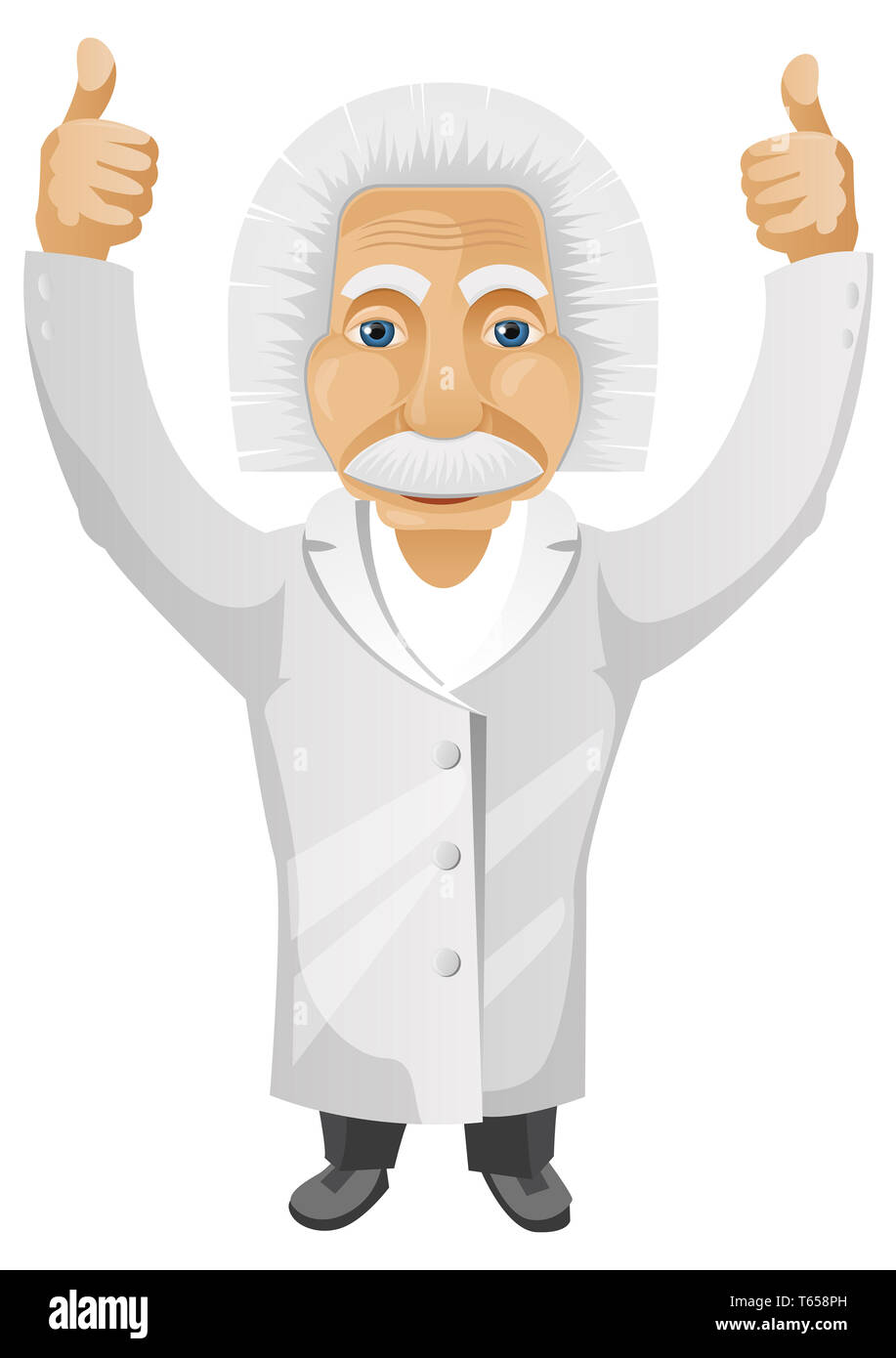 Albert einstein cartoon Cut Out Stock Images & Pictures - Alamy