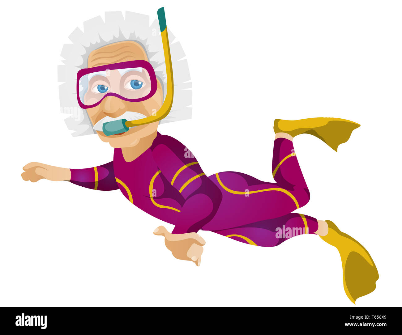 Scuba character hi-res stock photography and images - Alamy