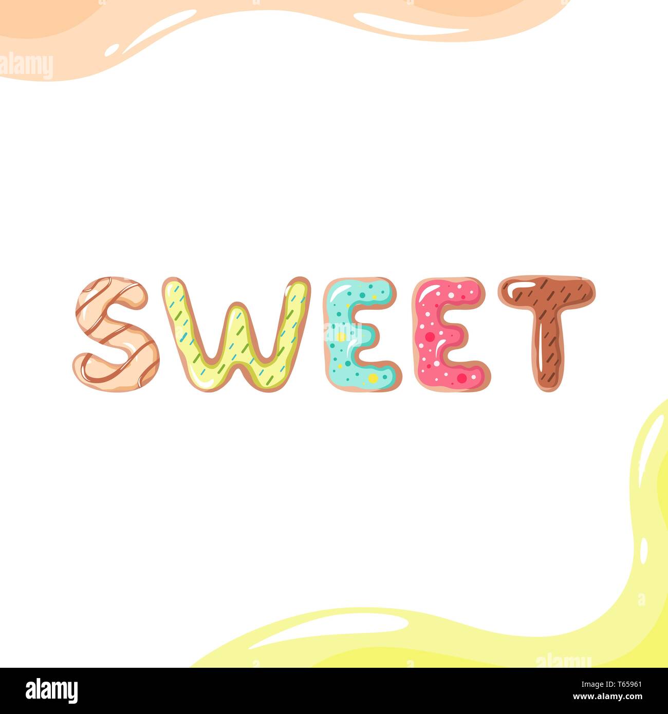 White sweet donut on Stock Vector Images - Alamy