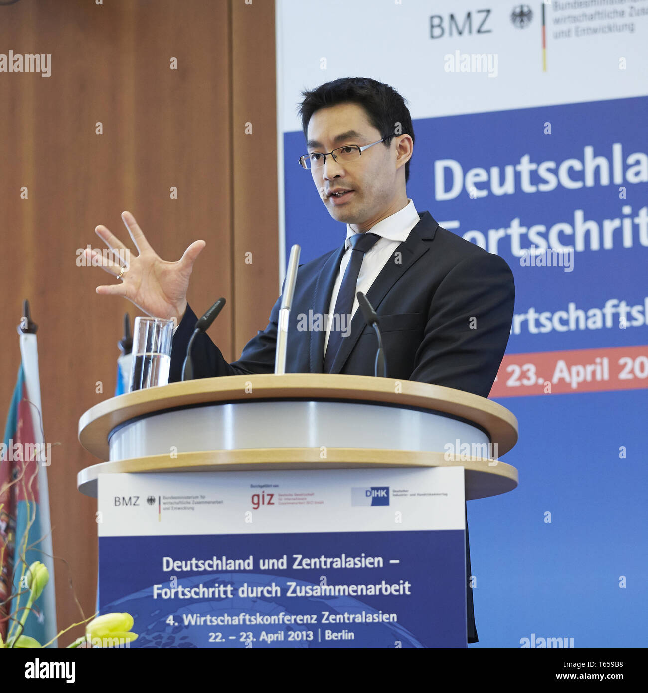 4th Central Asia Economic Conference in Berlin Stock Photo - Alamy