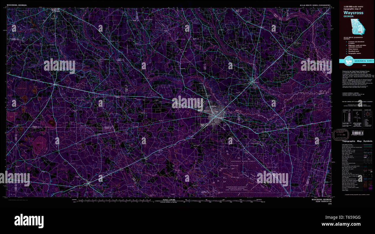 Waycross georgia map hi-res stock photography and images - Alamy
