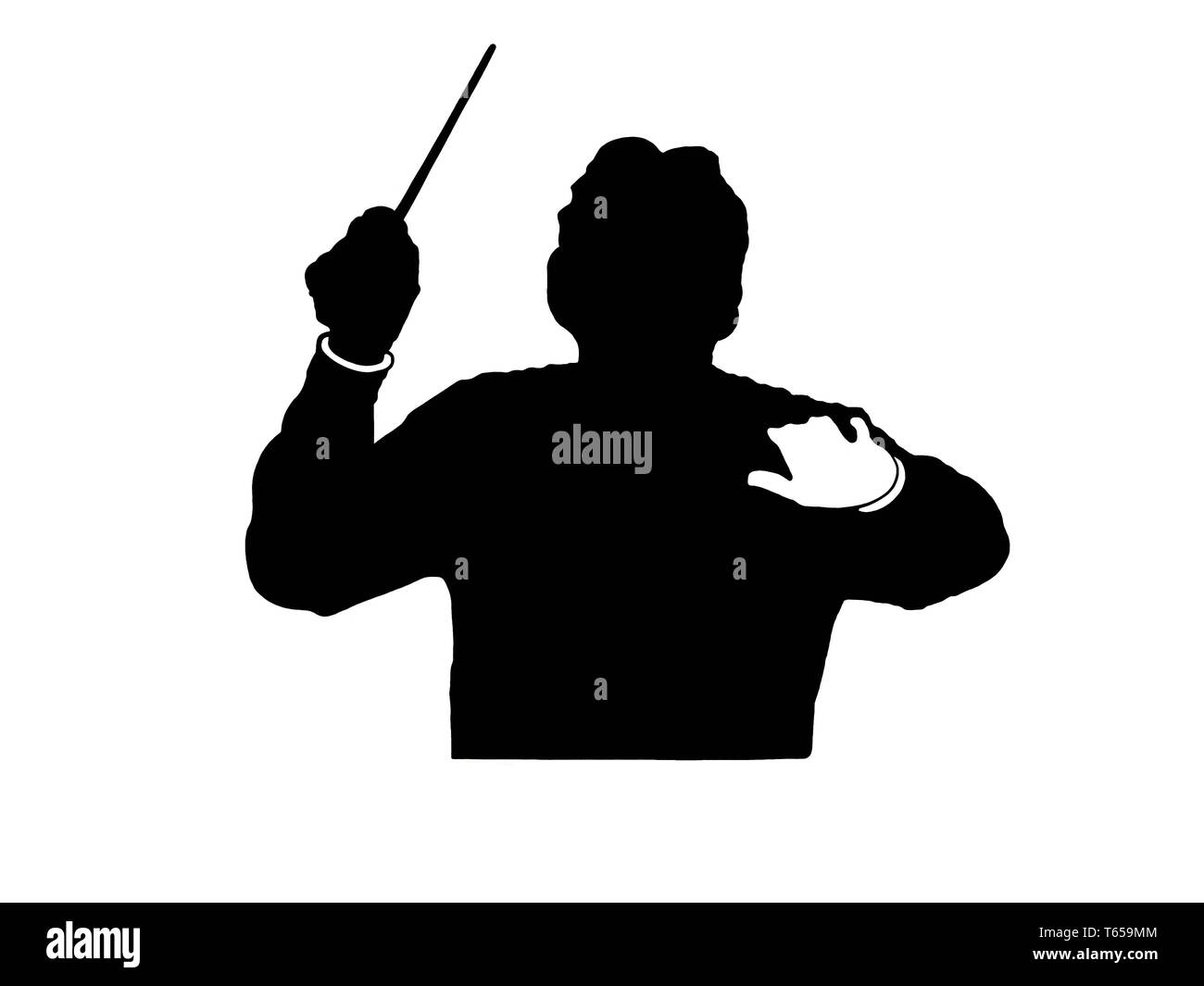 Conductor with baton Cut Out Stock Images & Pictures - Alamy