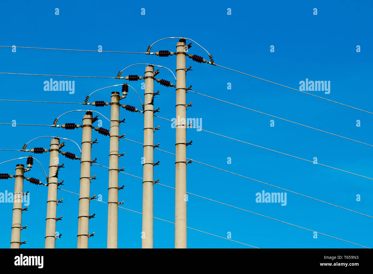 High tension pole hi-res stock photography and images - Alamy