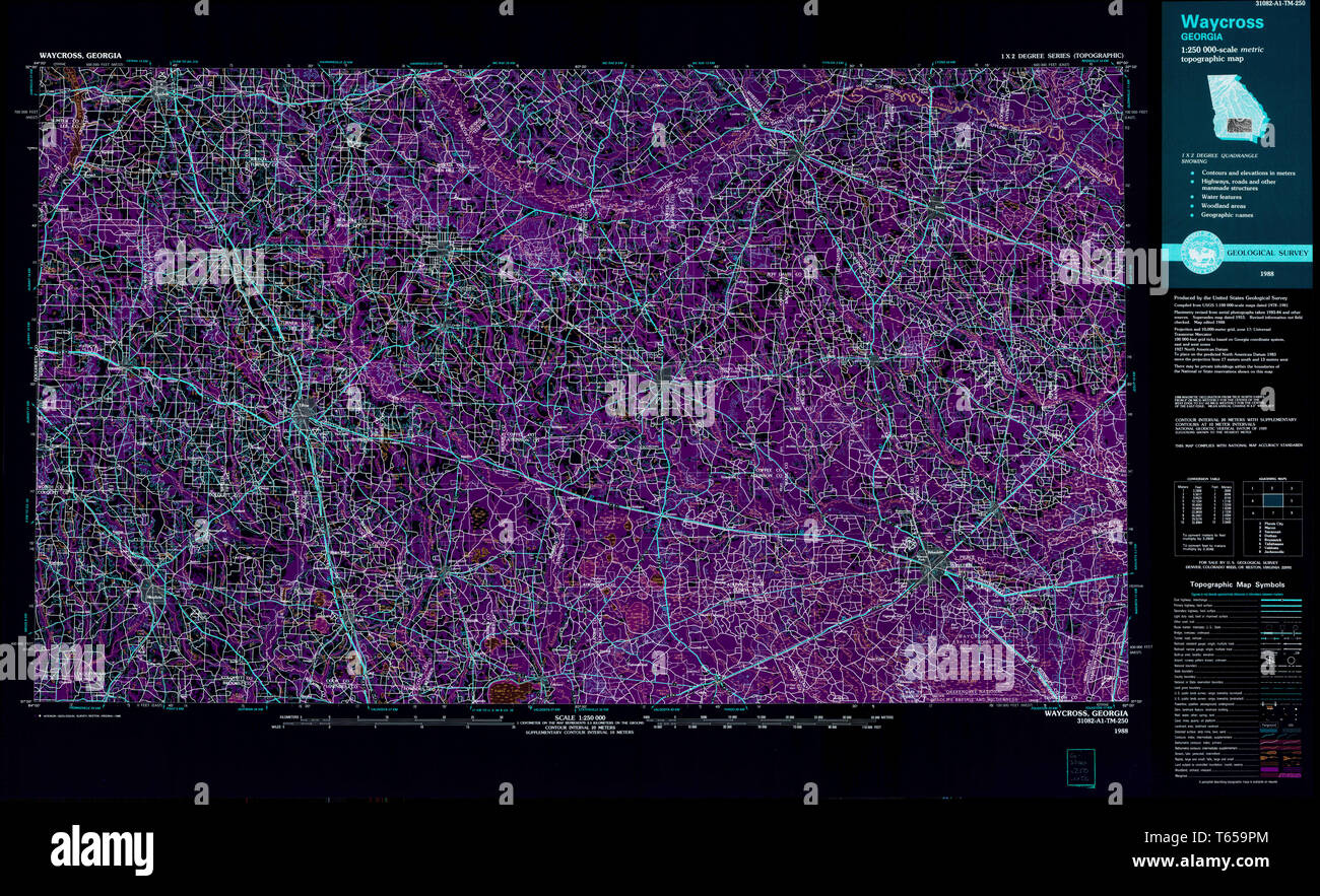 Waycross georgia map hi-res stock photography and images - Alamy