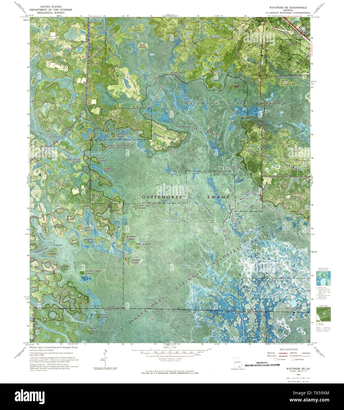 Waycross georgia map hi-res stock photography and images - Alamy