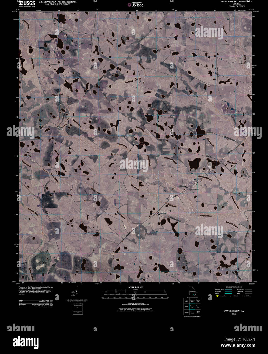 Waycross georgia map hi-res stock photography and images - Alamy