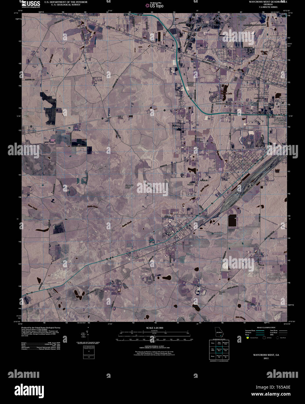 Waycross georgia map hi-res stock photography and images - Alamy