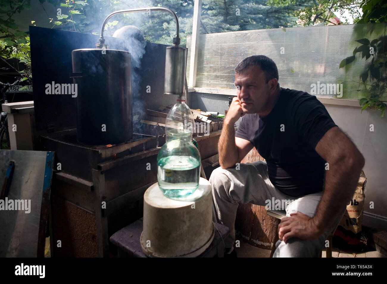 Home distillation hi-res stock photography and images - Alamy