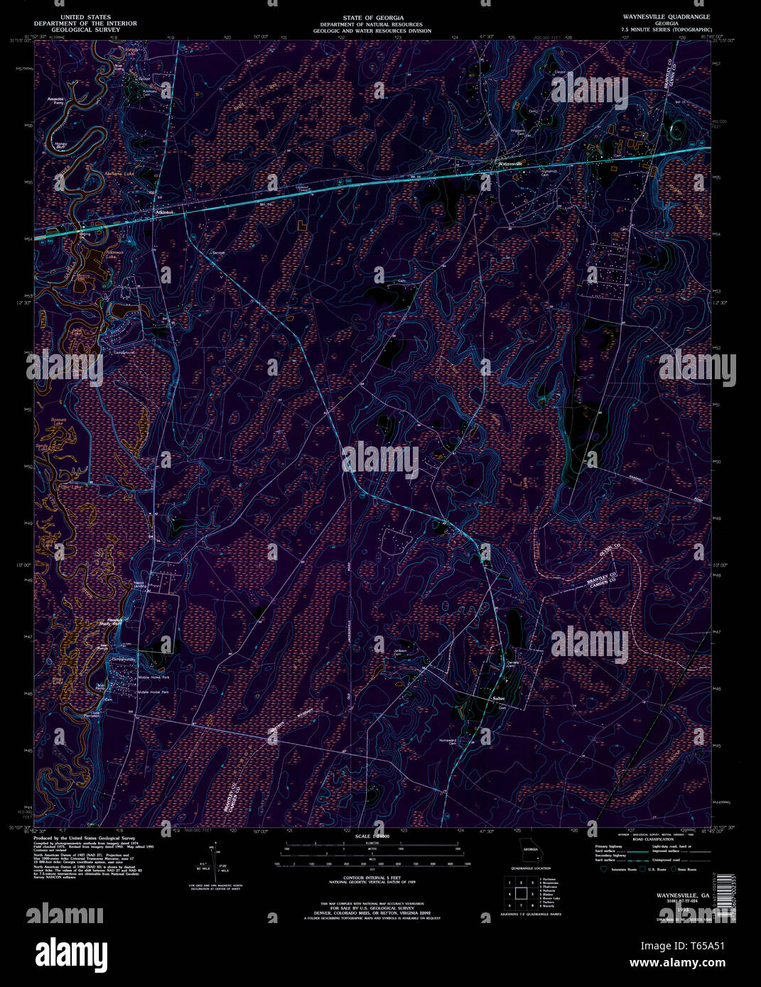 Map of waynesville hi-res stock photography and images - Alamy