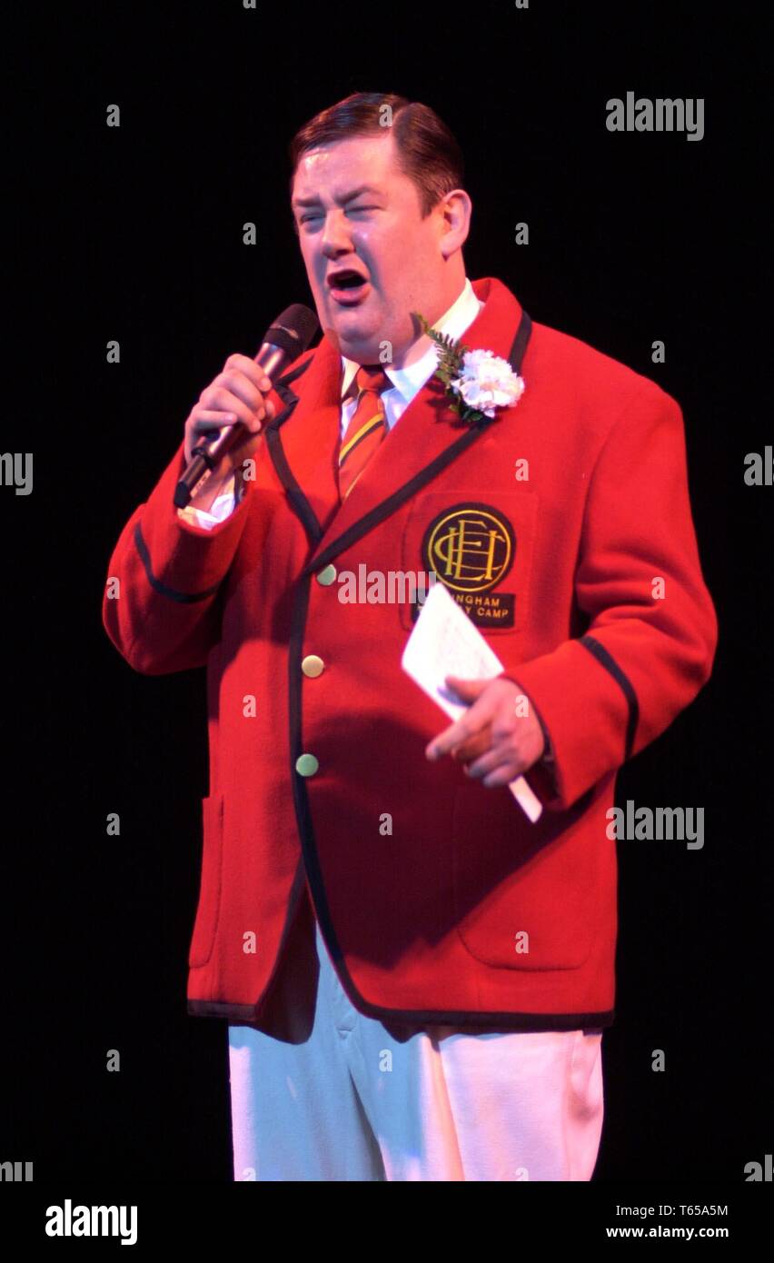 Comedian Johnny Vegas who appears as Chief Redcoat Riley in The ...