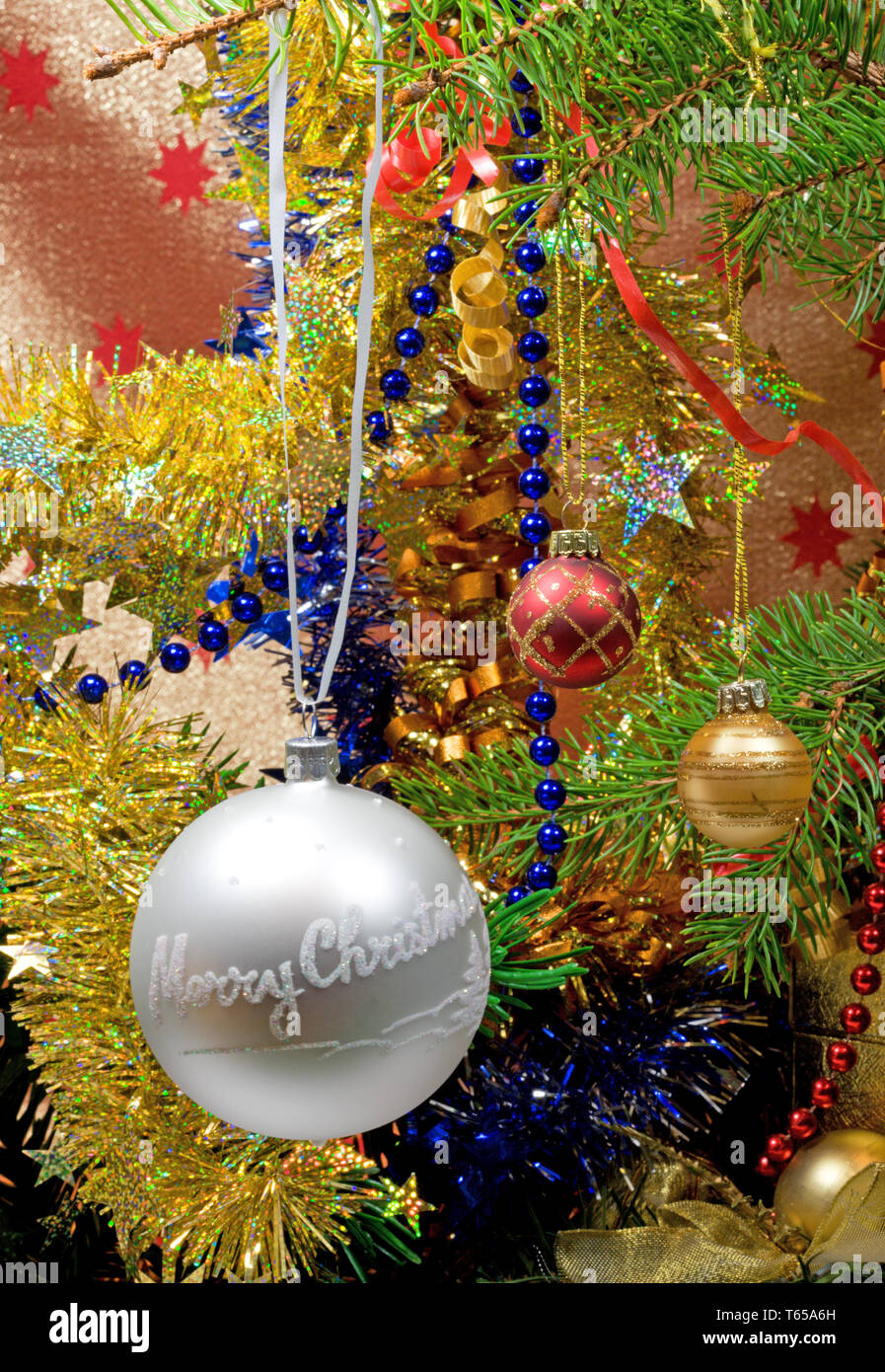 Christmas glitter ball Stock Photo - Alamy