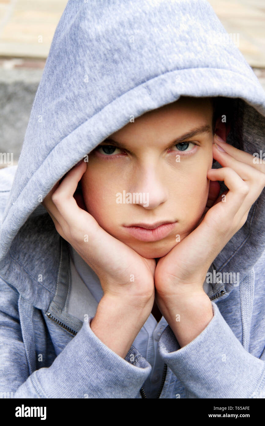 cool looking teenager Stock Photo - Alamy