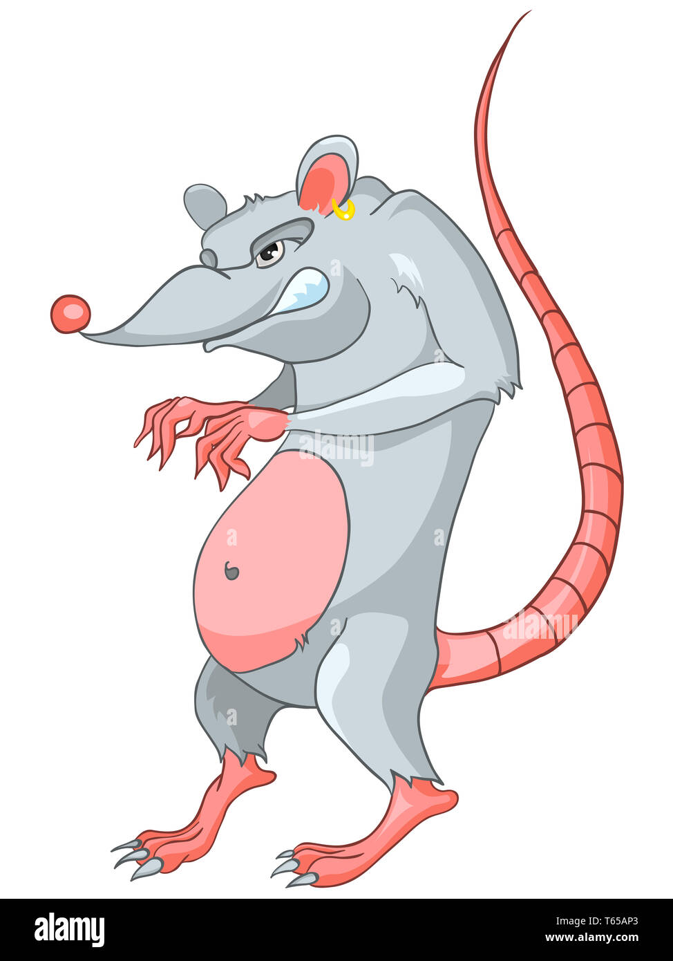 Cartoon Character Rat Stock Photo - Alamy