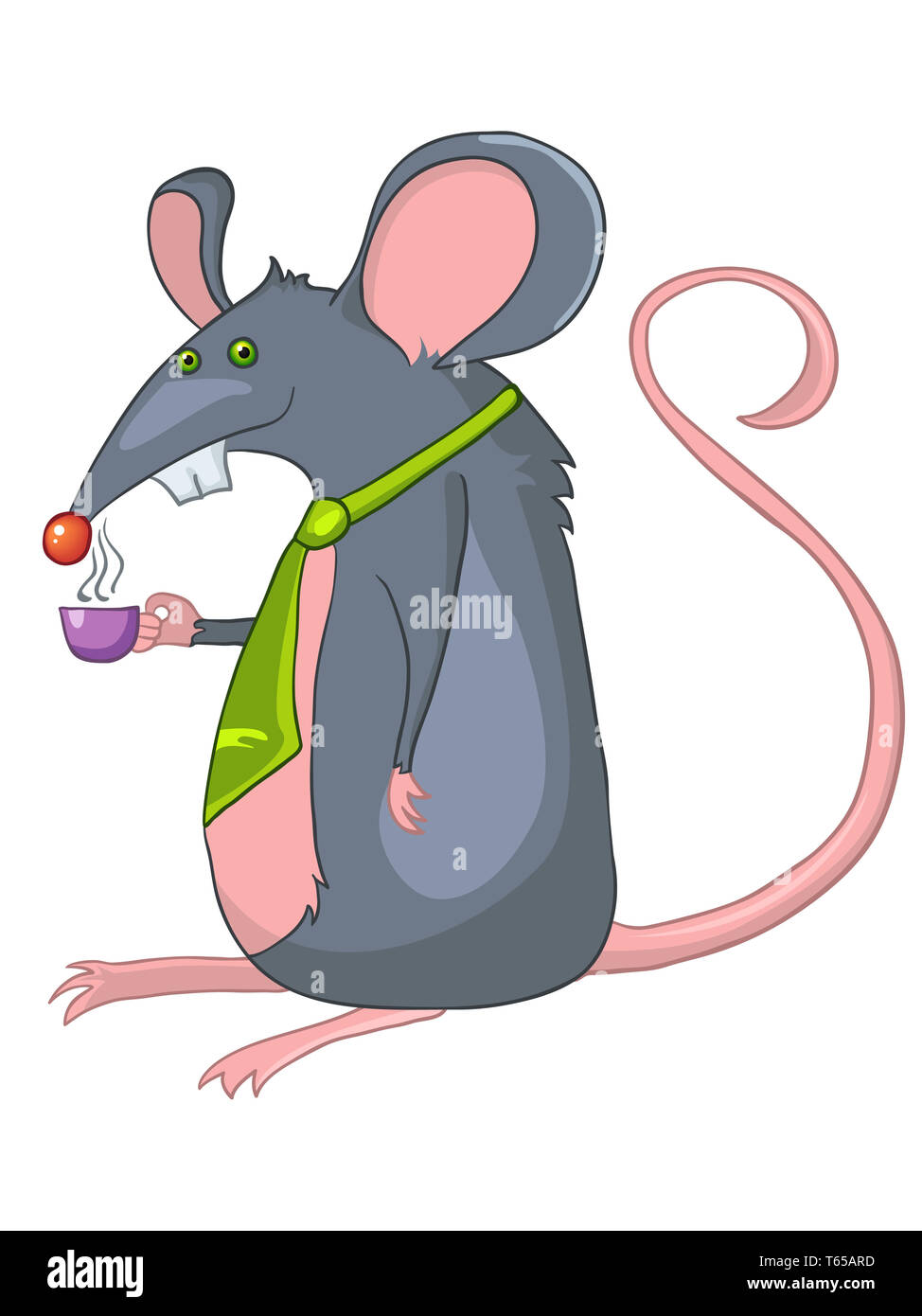 Cartoon Character Rat Stock Photo - Alamy